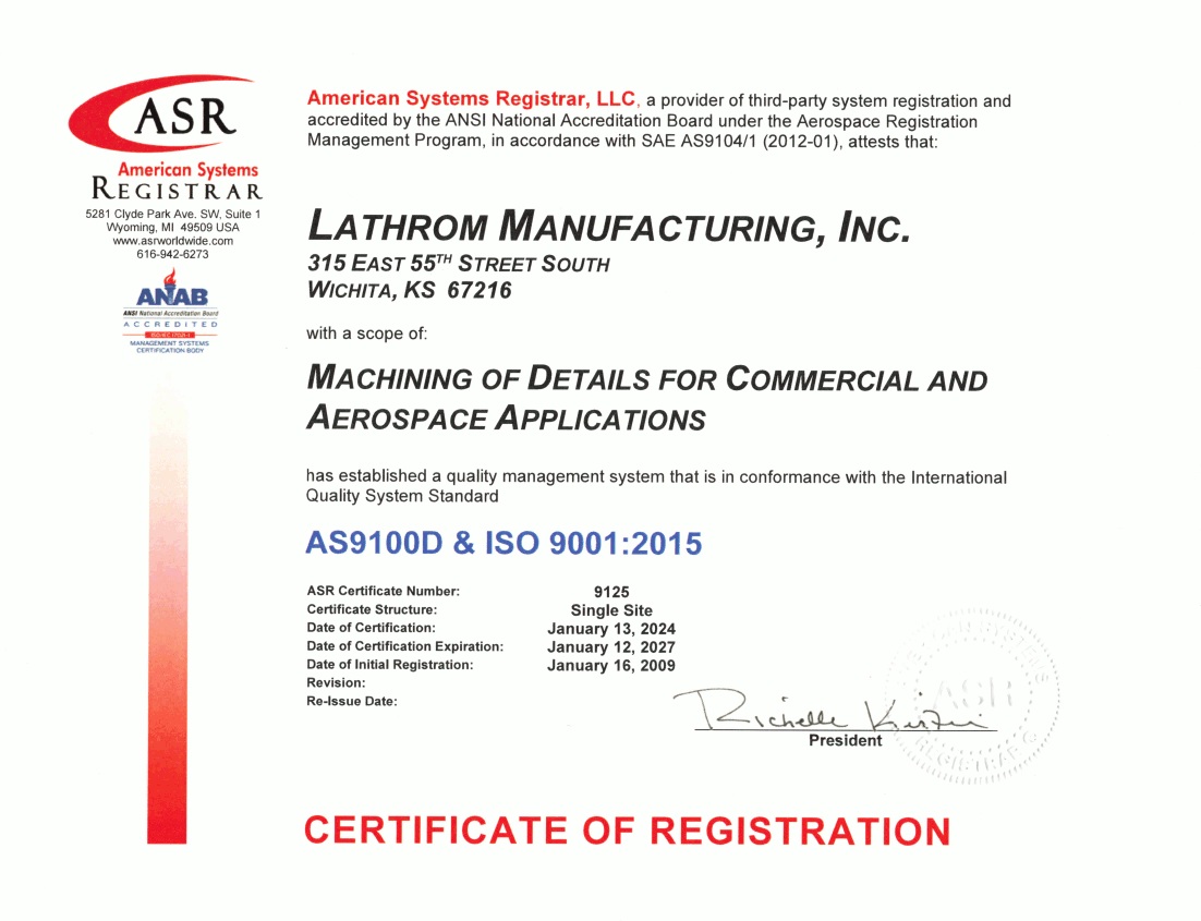 Lathrom Manufacturing Inc